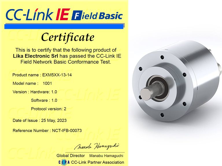 News ENG, New EXM58 absolute encoder is CC-Link certified! - News